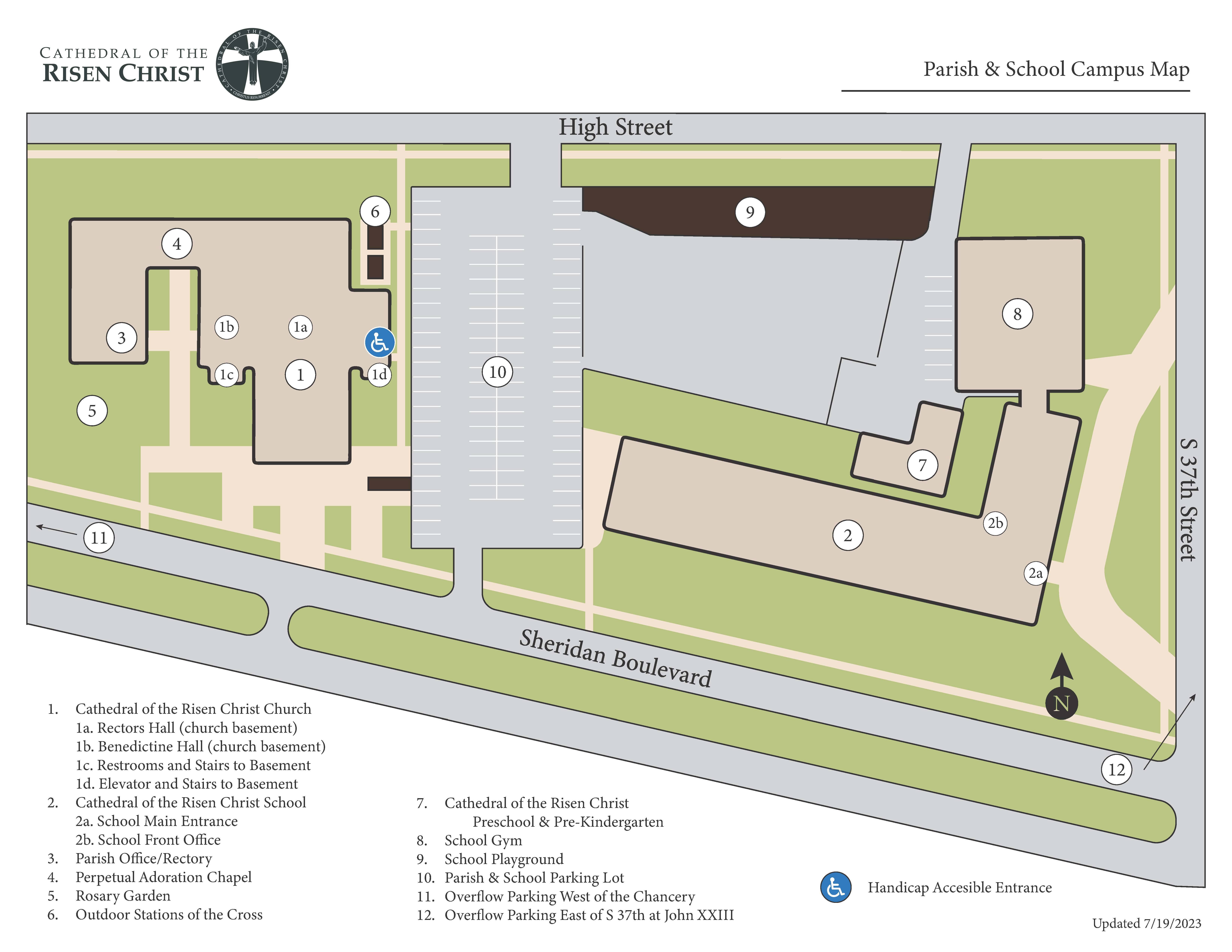 Map of the Cathedral Campus
